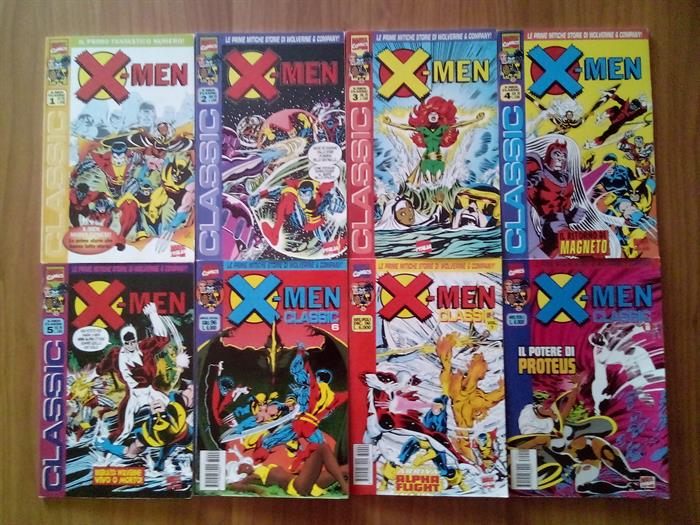 X MEN CLASSIC 1-8 SERIE COMPLETA-ARVEL ITALIA